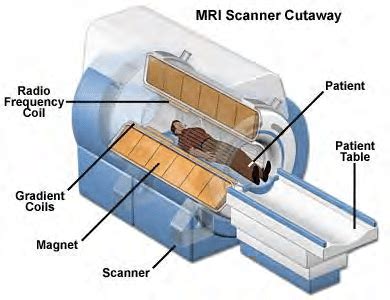 Image result for Figure 1 Basic Components of an MRI Machine
