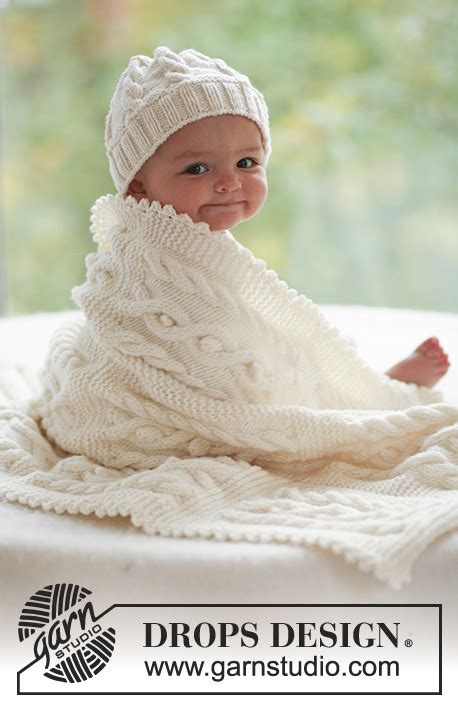 Image result for Cable Baby Blanket Knitting Pattern