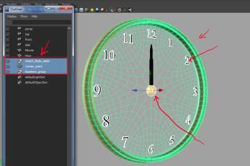 Image result for Clock Maya Tutorial