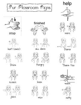 Image result for Classroom Sign Language