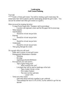 Image result for Golf Course Set Up Sheet for Superintindent Example