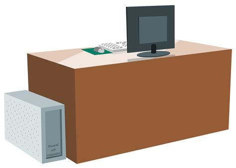 Image result for Computer Desk Vector