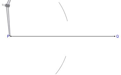 Image result for Bisect Line Segment Compass