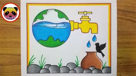 Image result for How to Draw Save Water Drawing
