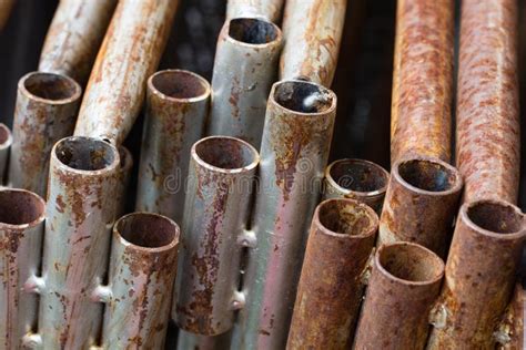 Close Up Rust on Steel Pipe. Stock Image - Image of industry, surface ...