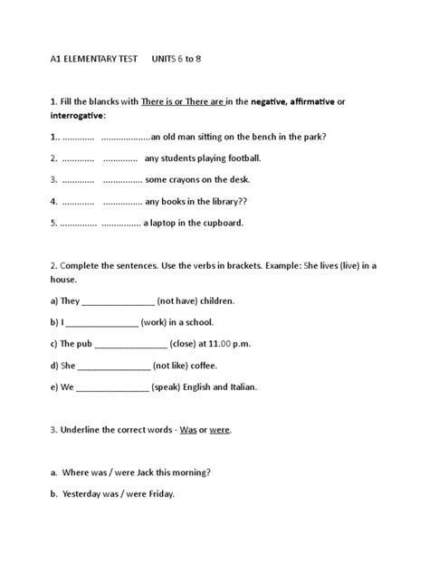 Image result for A1 Sample Test