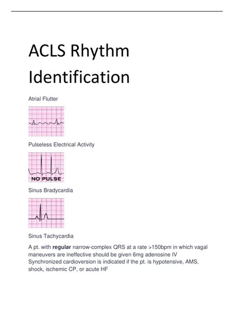 Image result for ACLS Rhythm Test