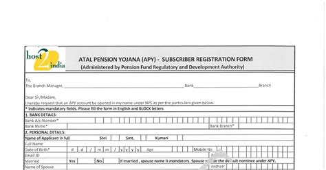 Image result for APY Application Form