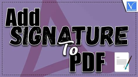 Image result for How to Put Signature in a PDF File
