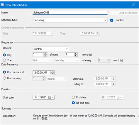 Image result for SQL Job Schedule