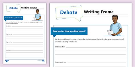 Image result for Debate Writing Frame