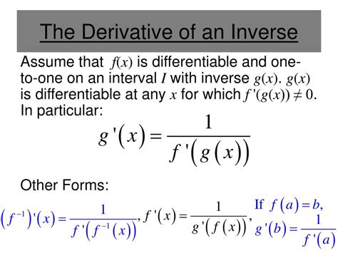 Image result for Calculating Inverse Derivative