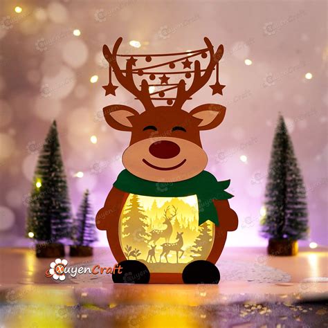 Image result for Reindeer Shadow Box Tutorial