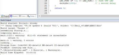 Image result for LED Blinking in Keil Using Embedded C