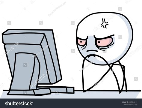 Image result for Angry Face Computer