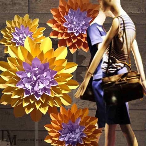 Image result for Paper Flower Window Display