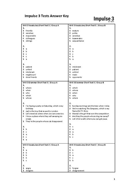 Image result for Unit 3 Test Answer Key