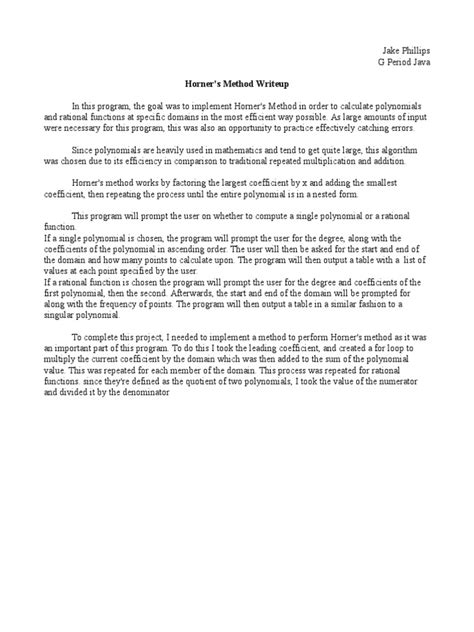 Image result for Horner's Method Numerical Analysis