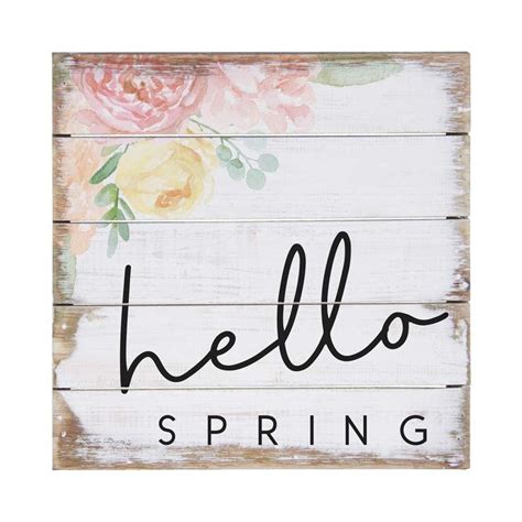 Image result for Hello Spring Wood Sign