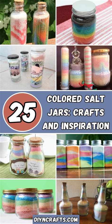 25 Colored Salt Jars: Crafts and Inspiration - DIY & Crafts
