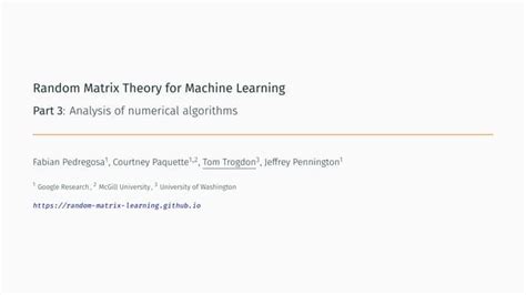 Image result for Random Matrix Theory