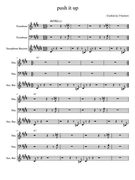 Image result for Push It Trumpet Notes