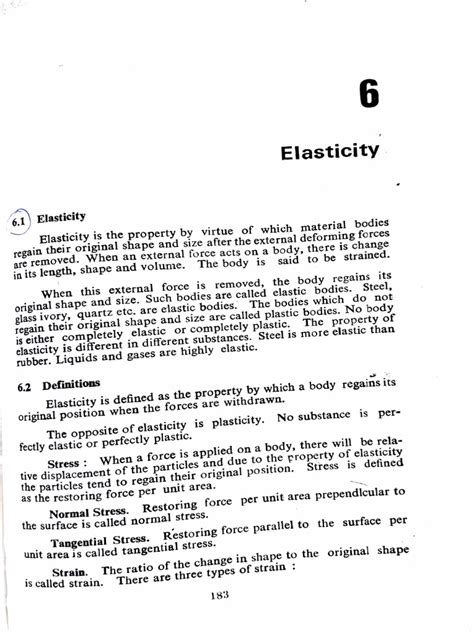 Image result for Basic Physics Elasticity