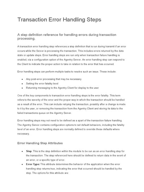 Image result for Error Handling Tcode