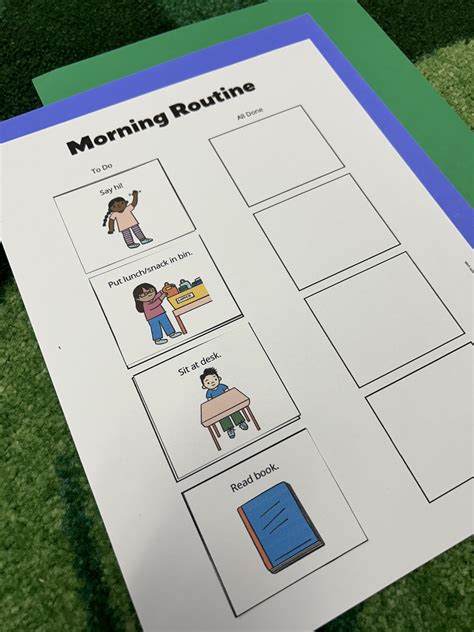 Image result for Visual Schedule Example