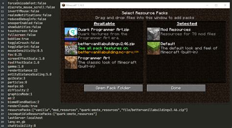 Image result for Default Options Mod Minecraft