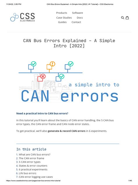 Image result for Canbus Error Example