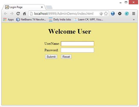 Image result for Log in Admin Example Java