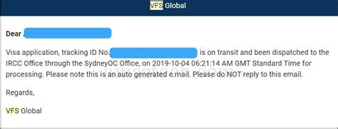 Image result for VFS Global Waiting List Email