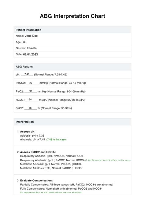 Image result for ABG Interpretation Guide