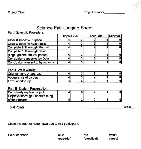Image result for Science Judging Fair Example