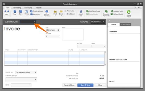 Image result for QuickBooks Create Invoice Template