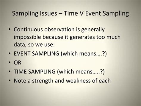 Image result for Time Sampling Observations