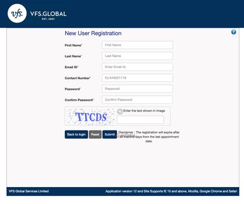Image result for Application Reference Number VFS Global