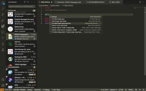 Image result for RPGLE On Visual Studio Code
