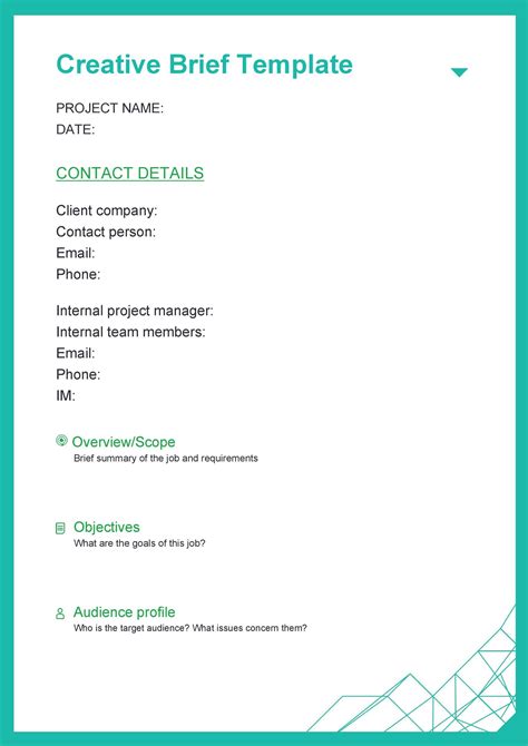 Image result for Design Brief Examples