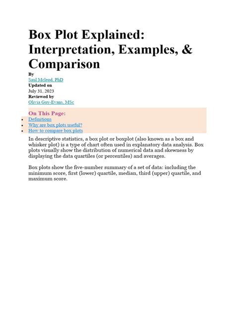 Image result for Box Plot