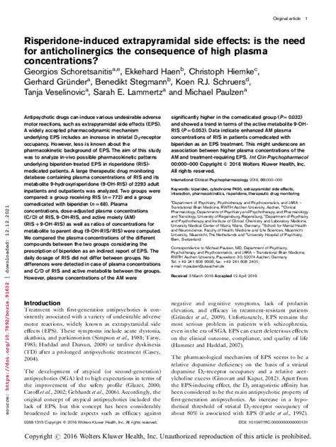 Image result for Monitoring for Extrapyramidal Side Effects