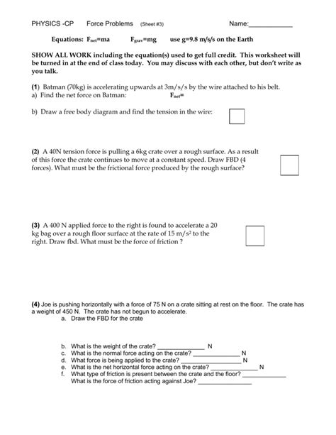 Image result for Physics Force Problems
