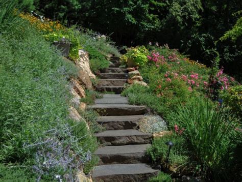 Image result for How to Set Stone Landscape Steps
