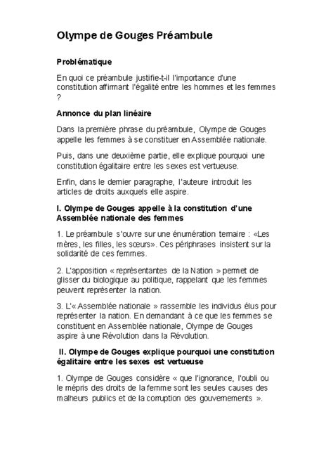 Image result for Pr2ambule Olympe De Gouges