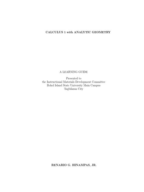 Image result for Calculus 1 Course PDF