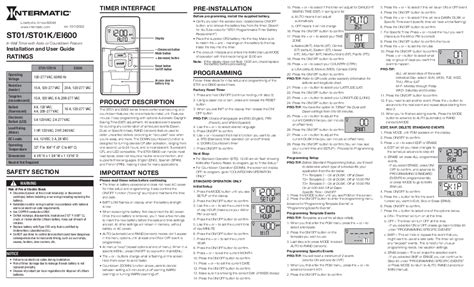 Image result for Intermatic ST01 Instructions