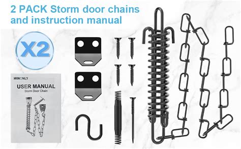 Image result for Storm Door Protector Chain and Spring