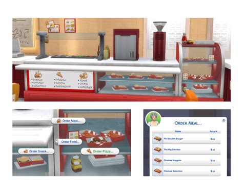 Image result for Sims 4 Fast Food Mod