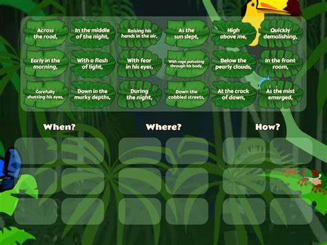 Fronted adverbials - Group sort